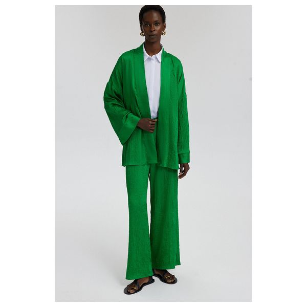 Elryan: KIMONO TROUSERS SET - Green / 40