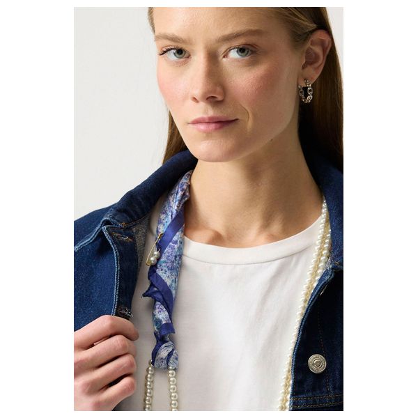 Elryan: SCORF PEARL NECKLACE - Blue / Standart