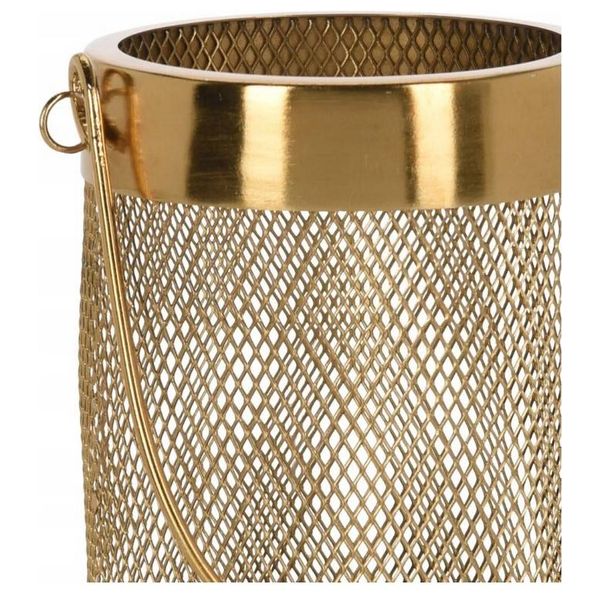 Elryan: Koopman Lantern Metal Mesh Gold Clr