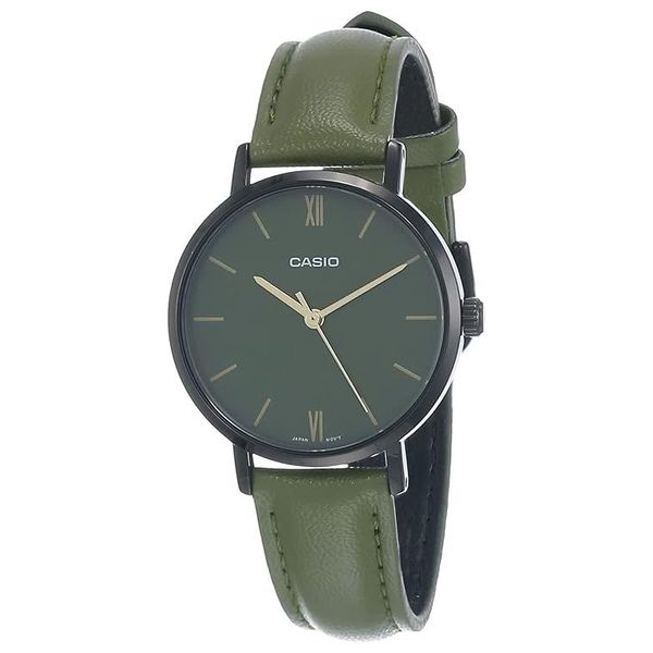 Elryan: Casio Watch LTP-VT02BL-3AUDF For Women- Analog Display, Leather ...