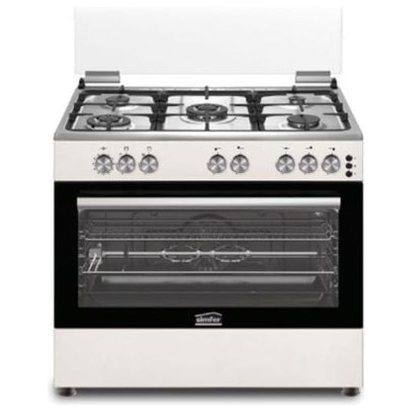 Elryan: Simfer F9502SGWJ-FFD - 5 Burners - Gas Cooker - White