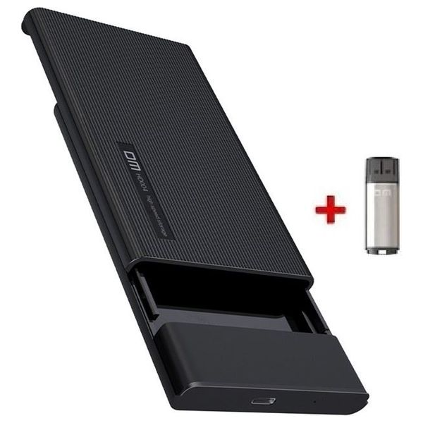 Elryan: DM HD004 - Hard Drive Cover - Black + USB Flash Drive