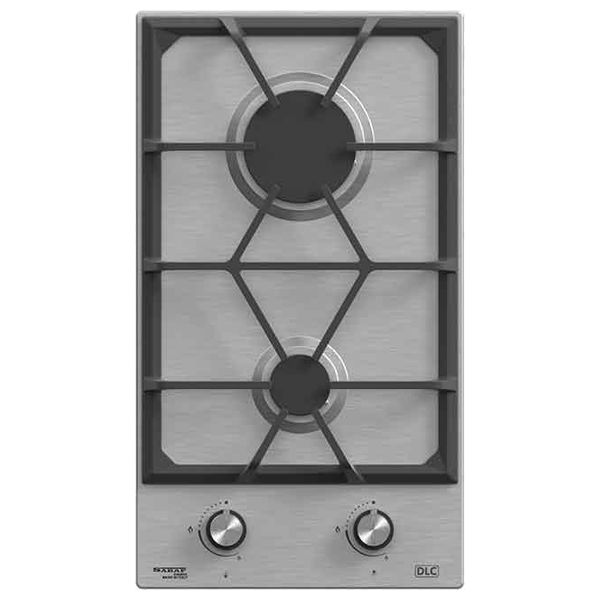 Elryan: DLC F-S230-151 - 2 Burners - Built-In Gas Cooker - Silver