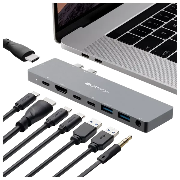 Elryan: Canyon DS-8 - USB-C Hub - 8 Port