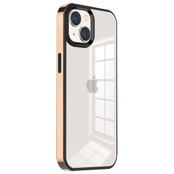 Elryan: Fashion Case Mobile Cover For iPhone 14 Plus - Gold