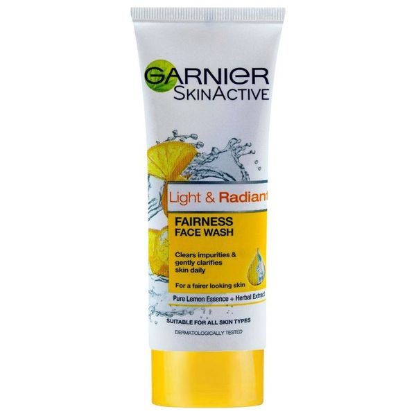 Elryan: Light & Radiant Fairness Face Wash Lemon Essence 100 ml - Garnier