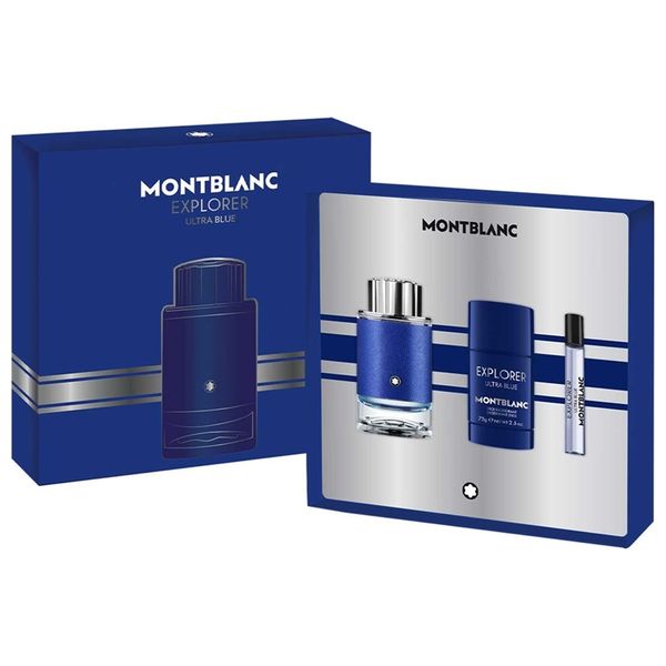 Elryan: Explorer Ultra Blue Gift Set 3 PCS - Mont Blanc