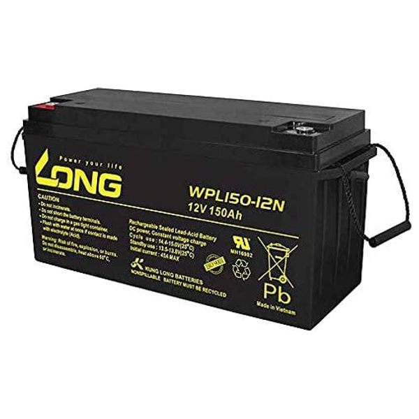 Elryan: Long UPS Battery - 12V-150A - Black
