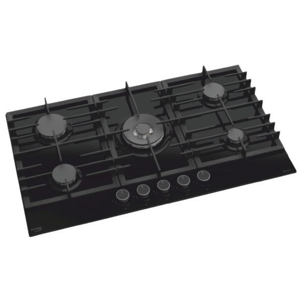 Elryan: Inside BE045 - 5 Burners - Built-In Gas Cooker - Black