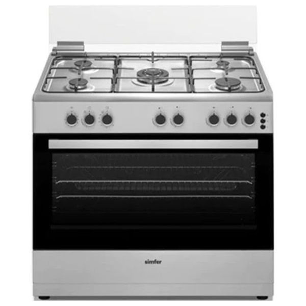 Elryan: Simfer F9502SGWS-FFD - 5 Burners - Gas Cooker - Silver