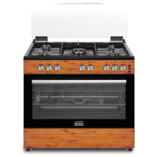 Elryan: Simfer F9502SGWT-FFD - 5 Burners - Gas Cooker - Wood