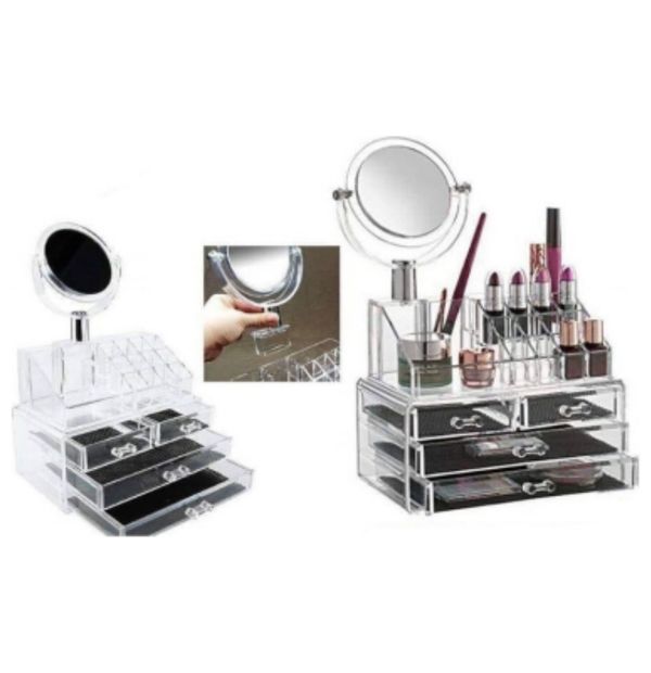 Transparent Makeup Locker