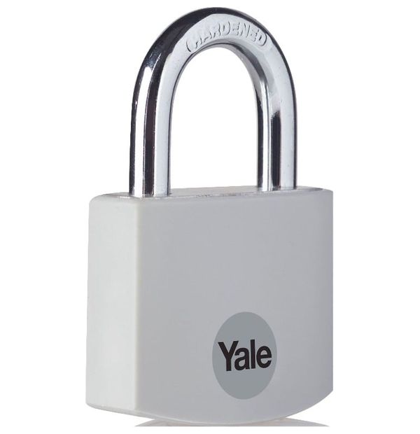 Yale ye3b/38/119/1/te - Hardened Aluminum Padlock - Gray