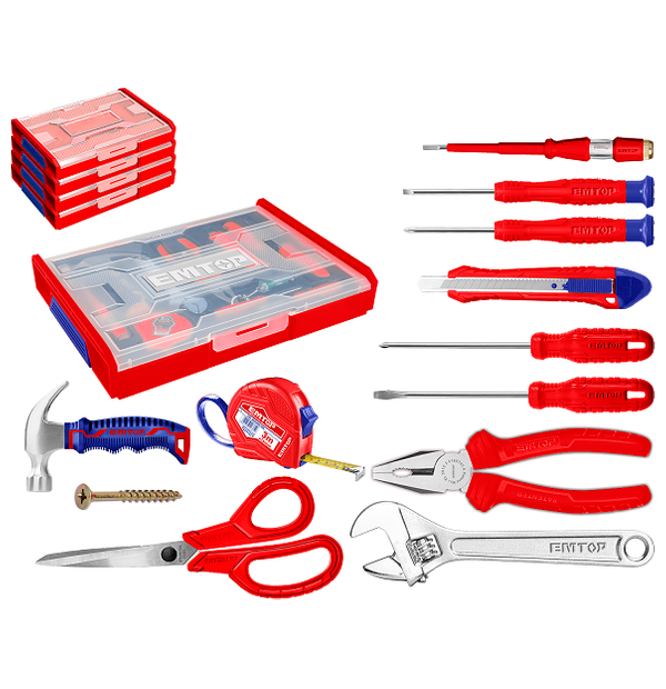 Emtop EHTSV01H09 - Hand Tool Set - 9pieces
