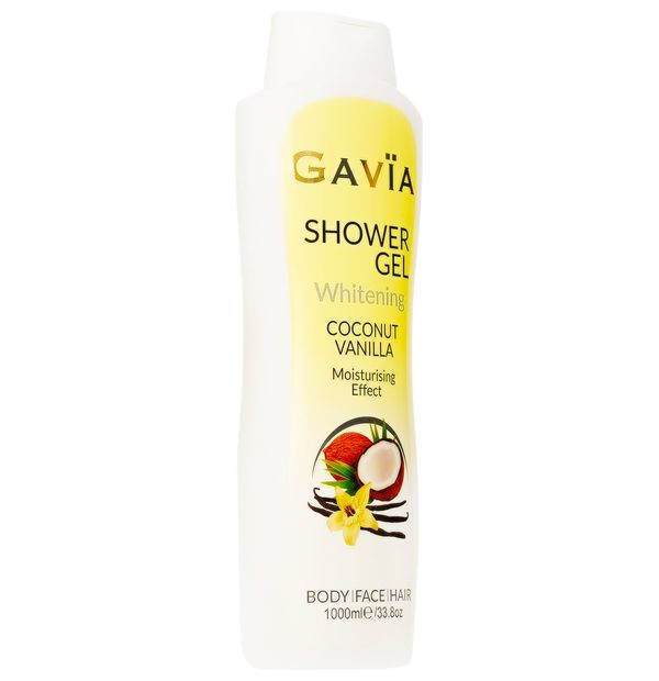 Gavia Whitening Moisturizing Coconut & Vanilla Shower Gel - 1000ml