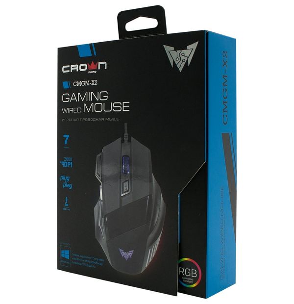 Crown Micro CMGM-X2- - Wired Mouse