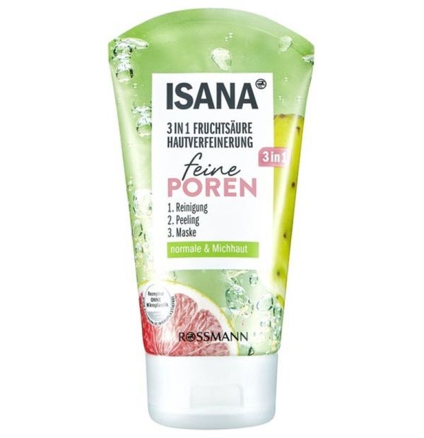 Isana 3in1 Fruit Acid Skin Cleanser - 150ml