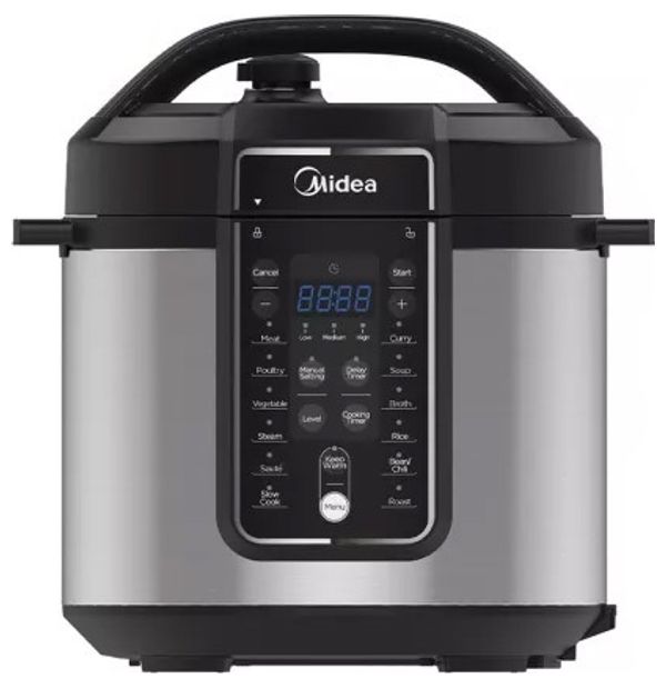 Midea MY-CS6037WP2 - Pressure Cooker 5.7 Liter - Stainless Steel