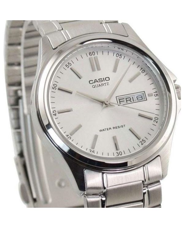 Casio Watch MTP-1239D-7ADF For Men - Analog Display, Stainless Steel ...